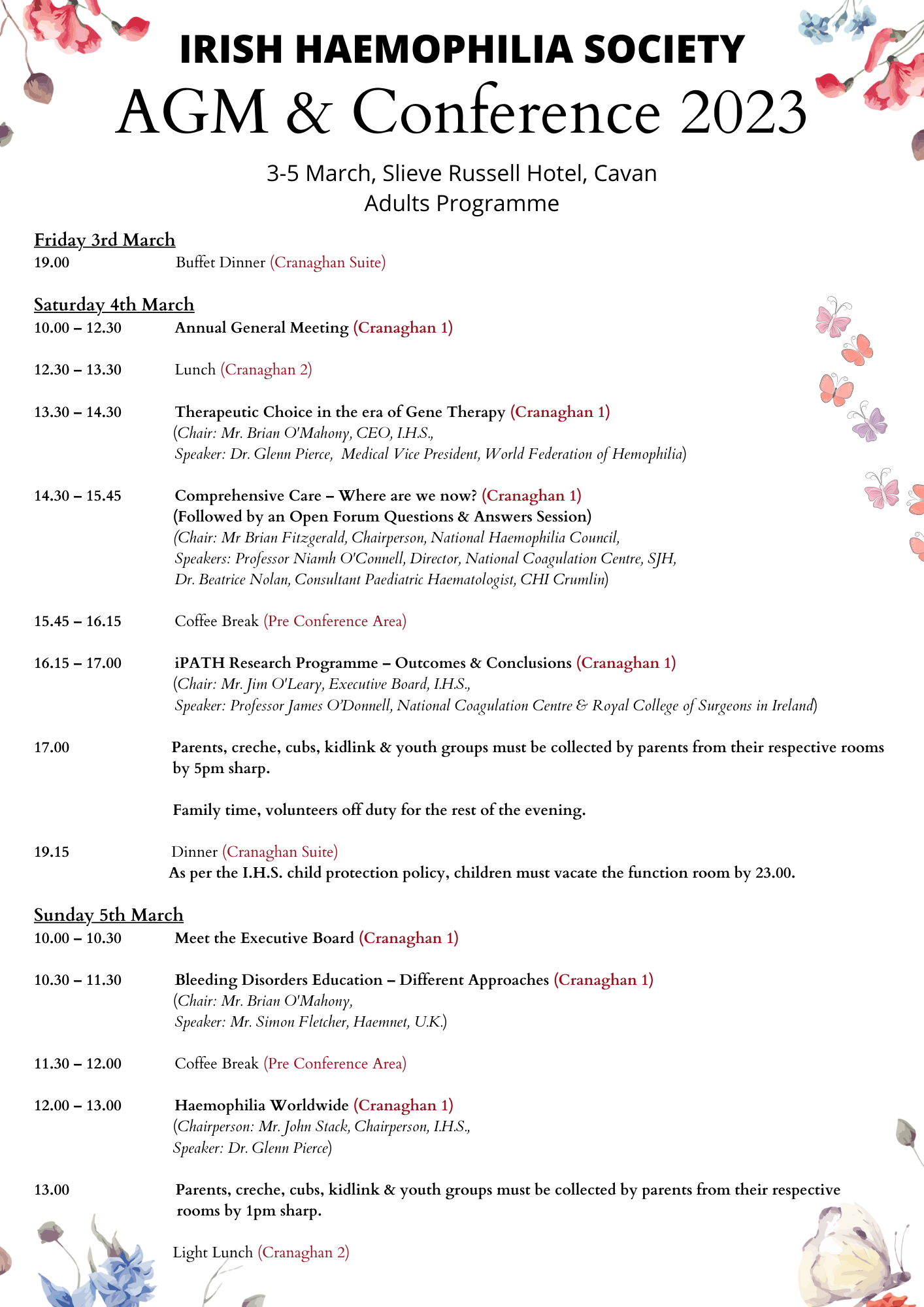 AGM and Conference 2023 - Irish Haemophilia Society