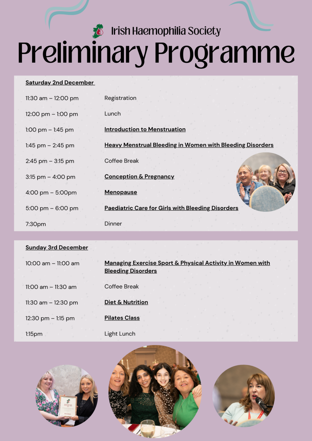 Women & Bleeding Disorders Conference 2023 - Irish Haemophilia Society