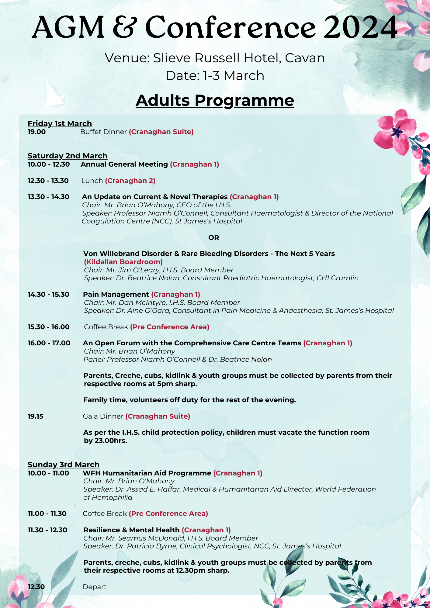 AGM & Conference 2024 - Irish Haemophilia Society